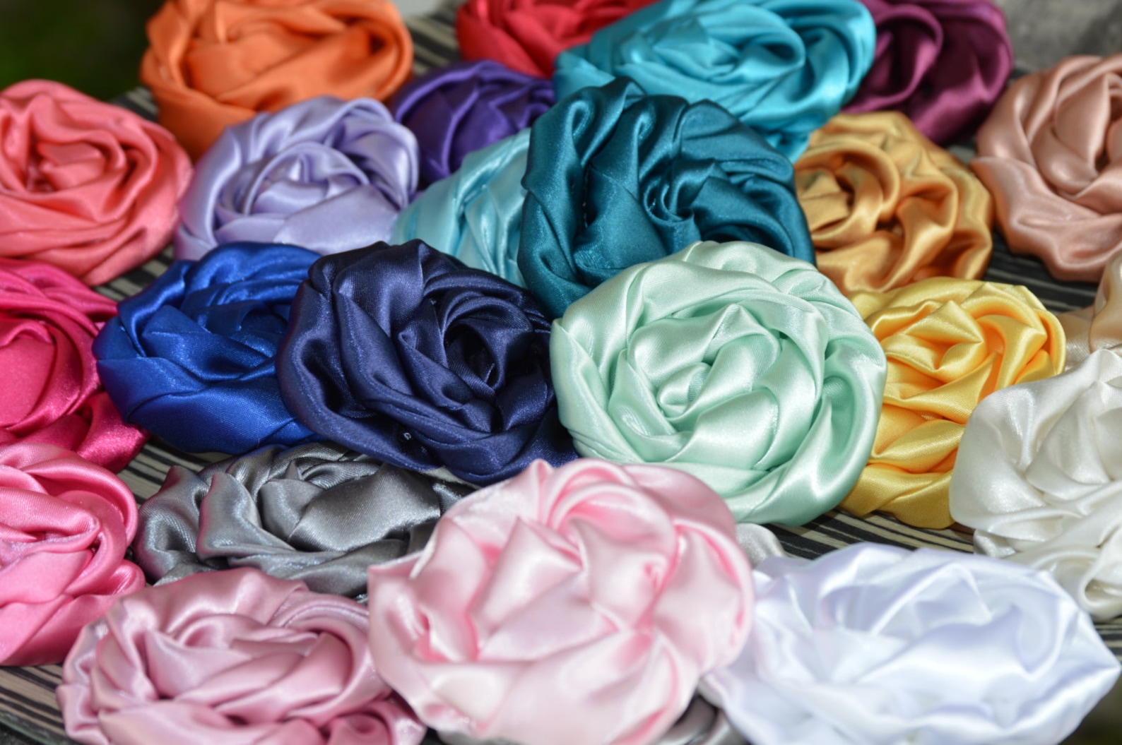 Mauve/ Pink/ Dusty Rose Large Satin Roses 3 Large | Etsy