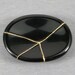 Kintsugi Repaired Black Obsidian Worry Stone - Etsy