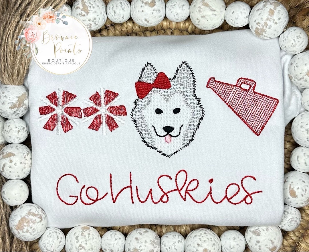 Husky Trio, Mascot Football Girls Ruffle Shirt, Ruffle Bubble - Etsy