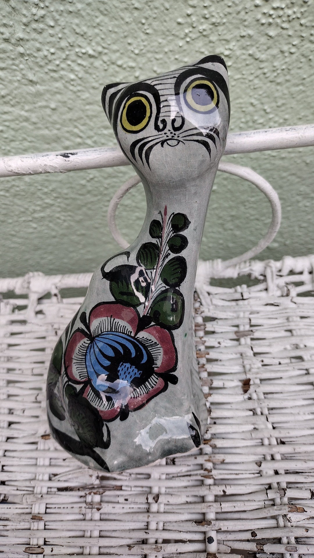 Vintage Tonala Cat, Folk Art Mexico Pottery, 1970s, 6" Tall - Etsy