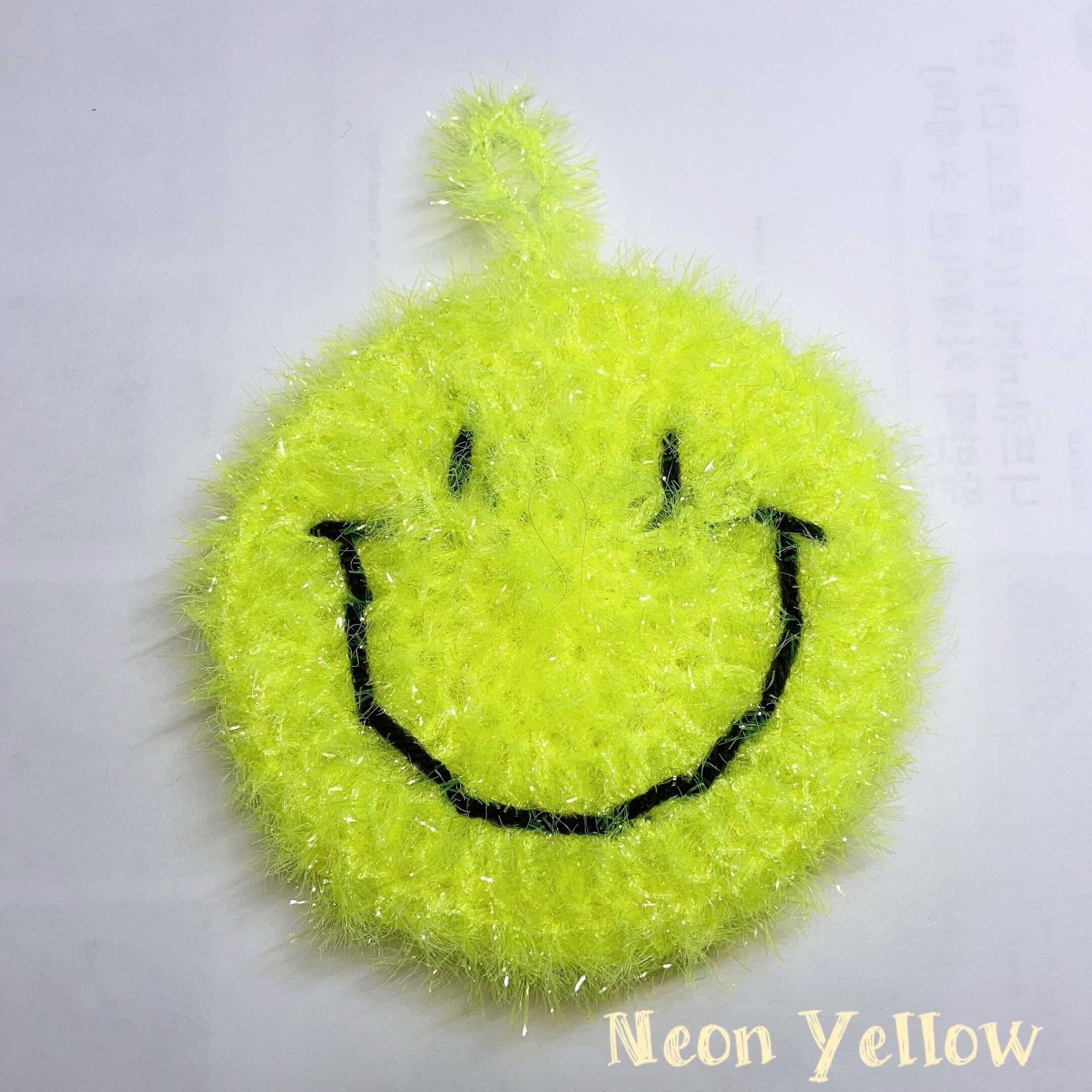 Pinibeni Fluorescent Color Smiley Face Twinkle Scrubbies neon Color Eco ...