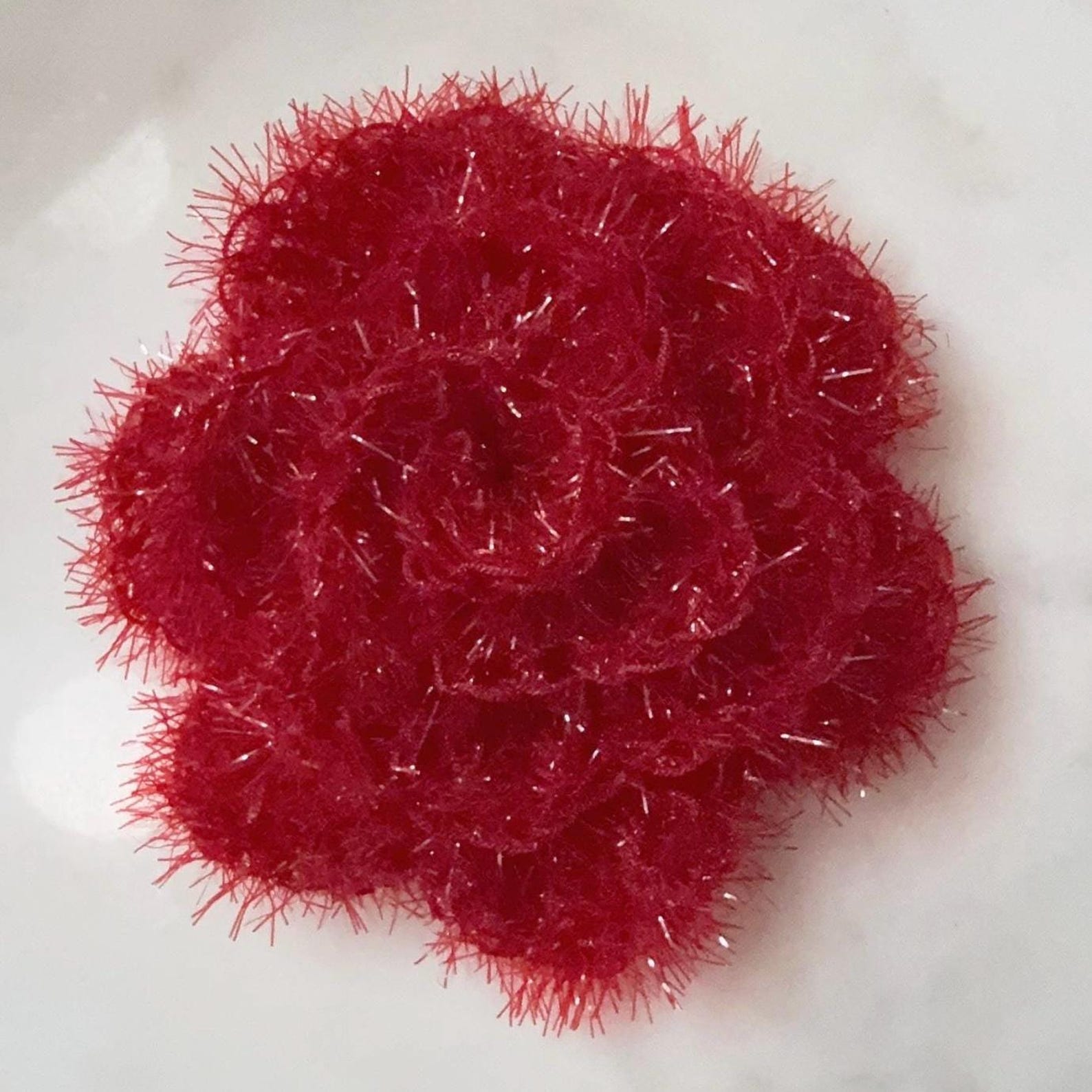 Pinibeni Rose Flower Crocheted Eco Friendly Dish Scrubber Scrubbie ...