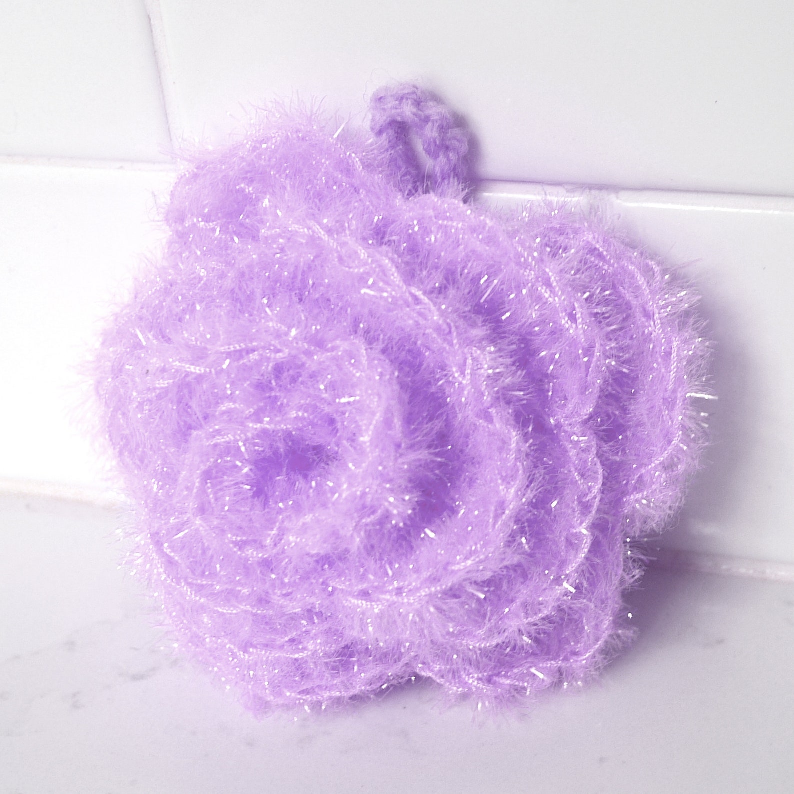 Pinibeni Rose Flower Crocheted Eco Friendly Dish Scrubber Scrubbie Gift ...