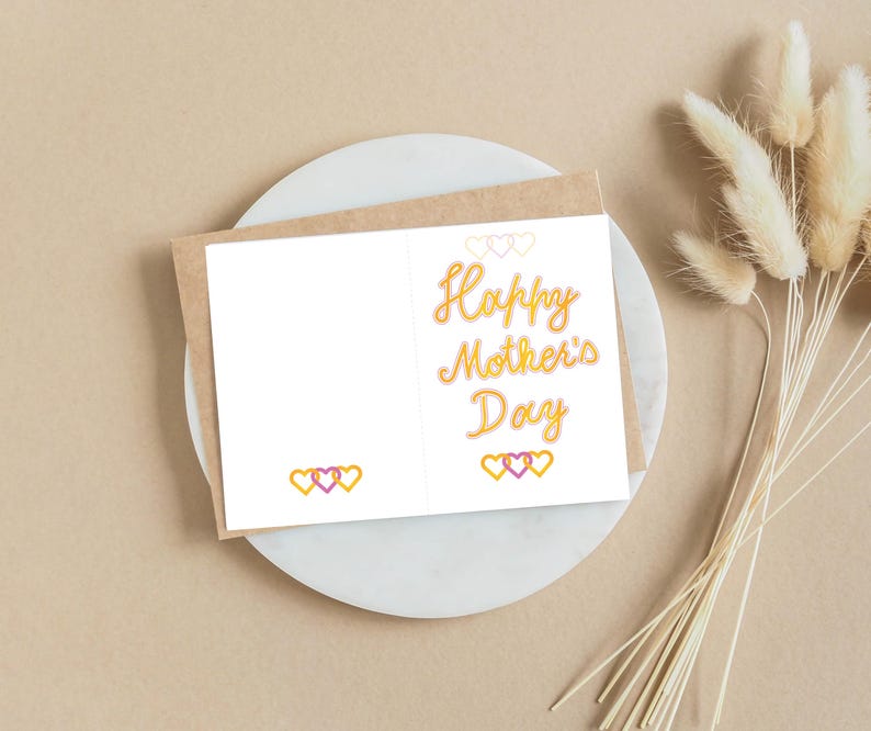 Hand Lettered Mother's Day Card, Modern Mom Greeting (digital Download ...