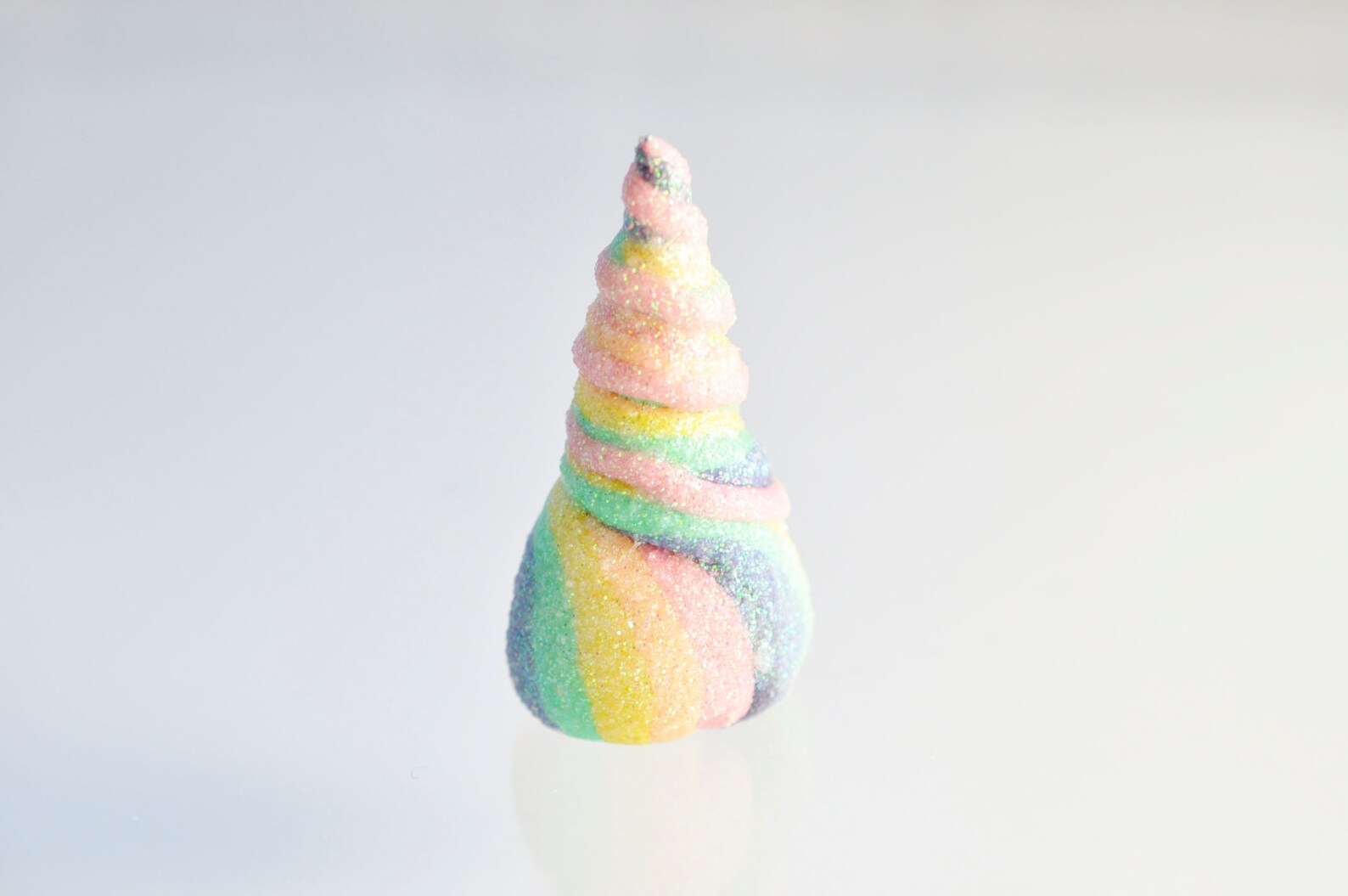 Miniature Unicorn Horn Cake Decorated With Sugar Crystals | Etsy
