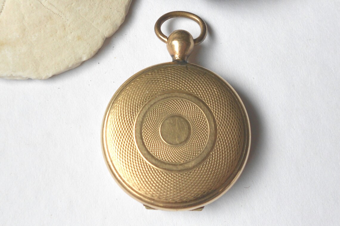Antique Mourning Locket, 19th Century Civil War Era Tintype Photo ...