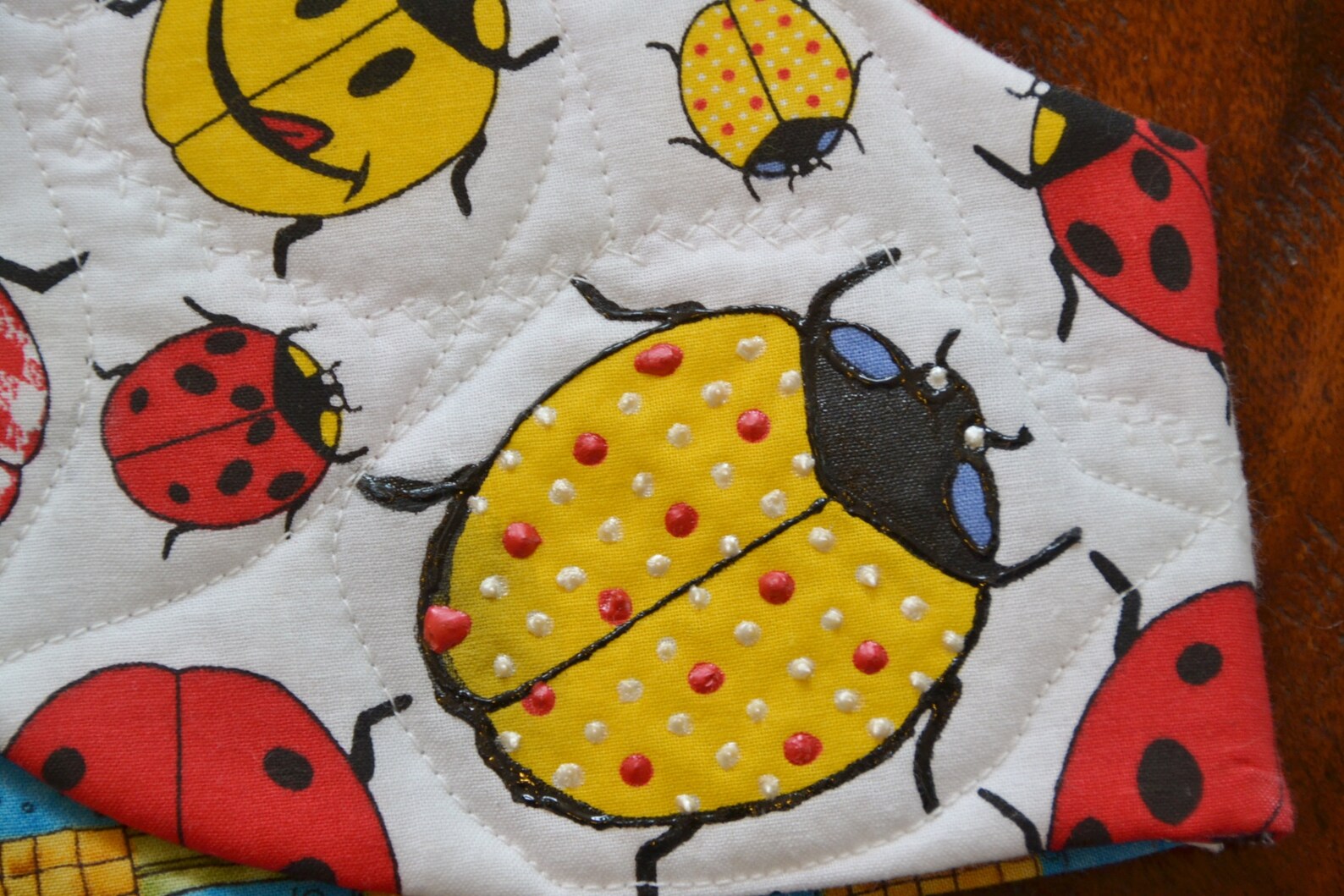 Ladybug Quilted Vest, Girl's Vest, Bug Bolero, Girl's Clothing ...