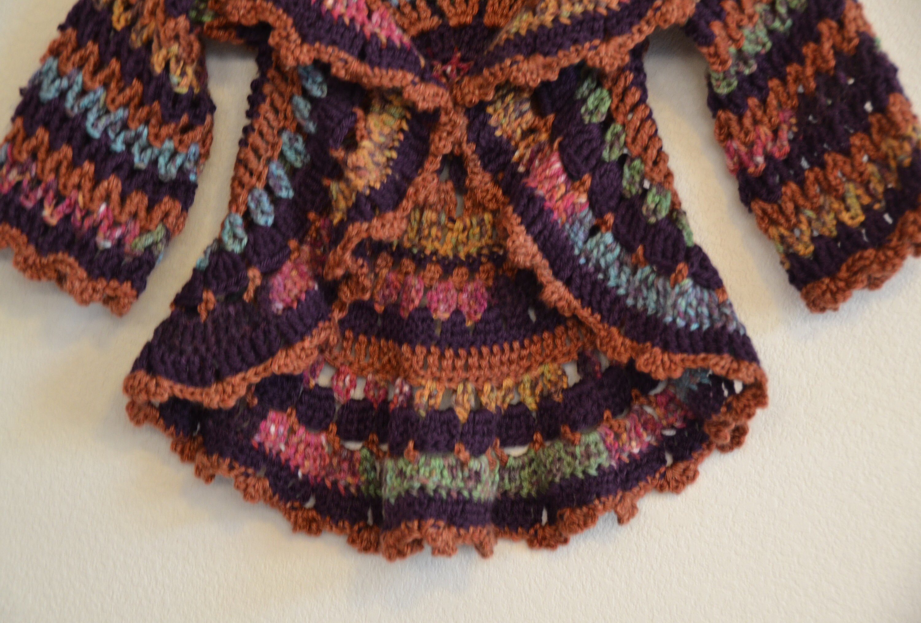 Toddler Jacket Crocheted, Girl's Jacket, Boho Sweater, Circle Jacket ...