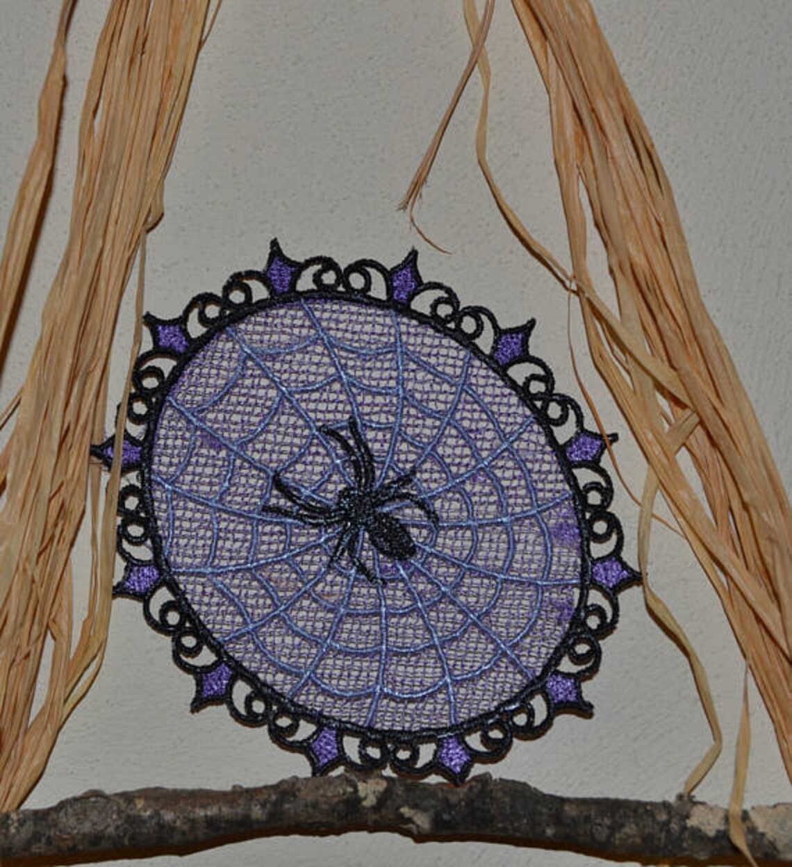 Halloween Spider Doily Spider Doily Halloween Coaster - Etsy