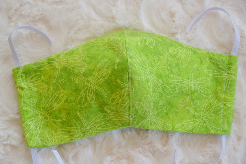 Washable Dragonfly Face Mask, Cotton Mask, Filter Mask, Face Protector ...