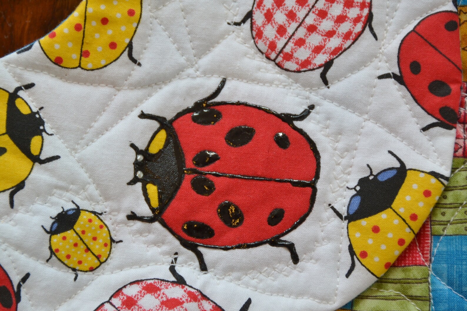Ladybug Quilted Vest, Girl's Vest, Bug Bolero, Girl's Clothing ...