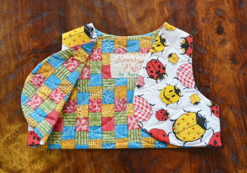 Ladybug Quilted Vest, Girl's Vest, Bug Bolero, Girl's Clothing ...