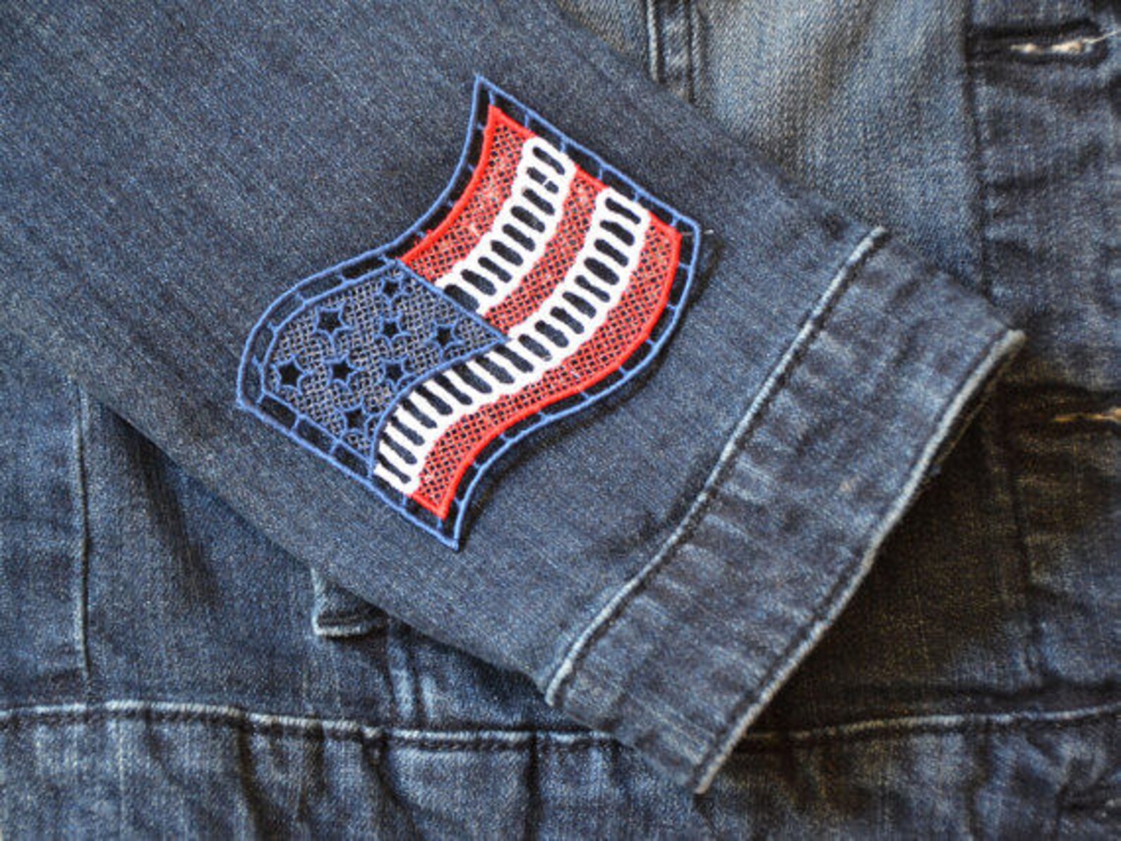 American Flag Lace, Stars and Stripes, Flag Embellishment, Red White ...