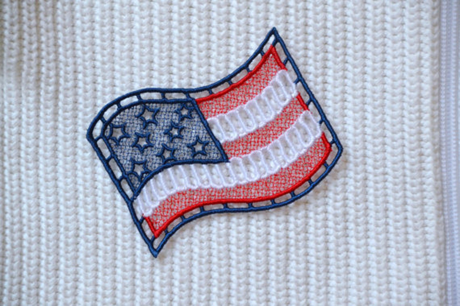 American Flag Lace, Stars and Stripes, Flag Embellishment, Red White ...