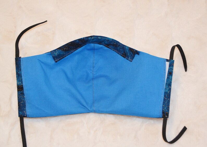 Washable Blue Sparkle Face Mask Cotton Mask Filter Mask - Etsy