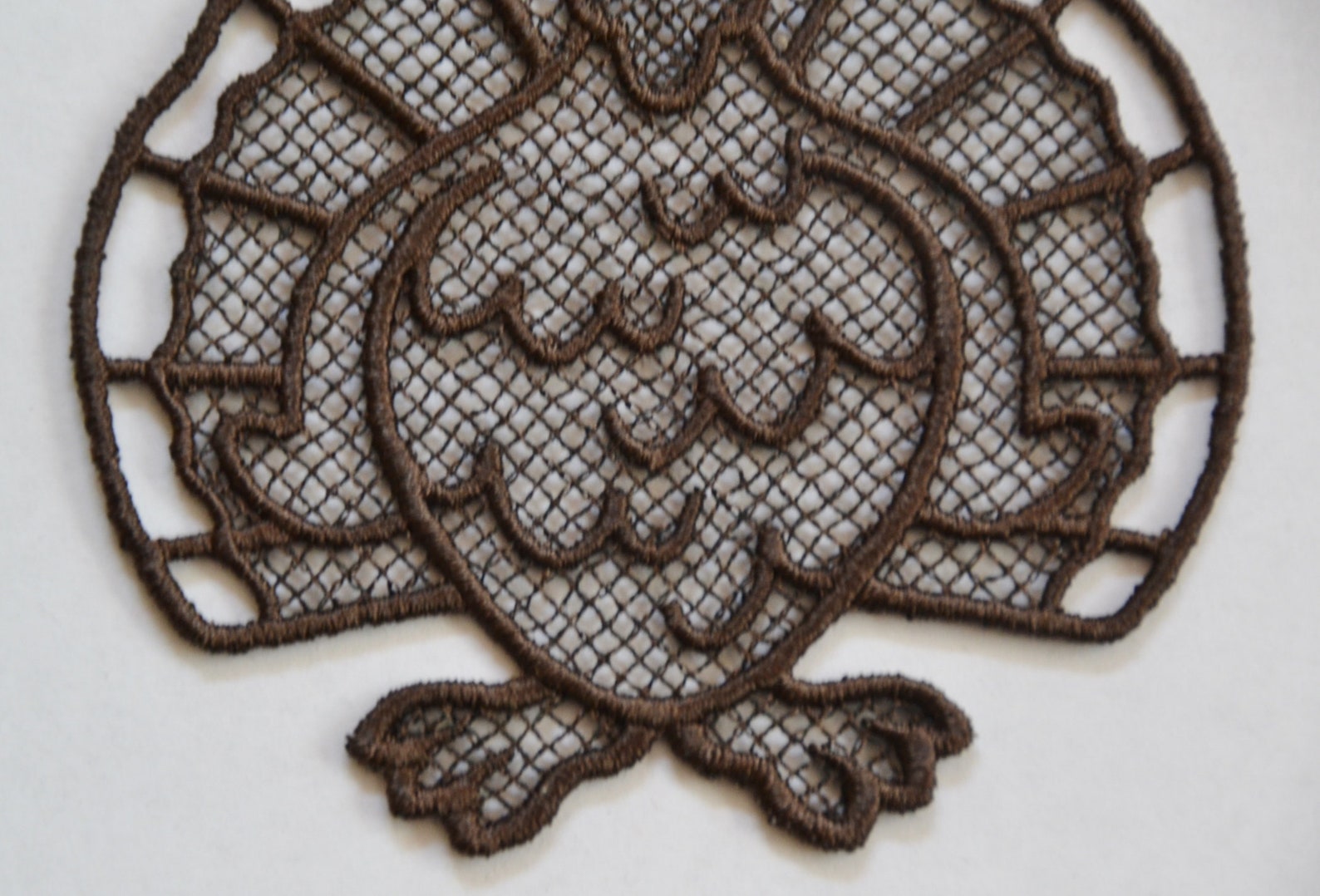 Turkey Freestanding Lace Ornament, Machine Embroidered Applique, Turkey ...