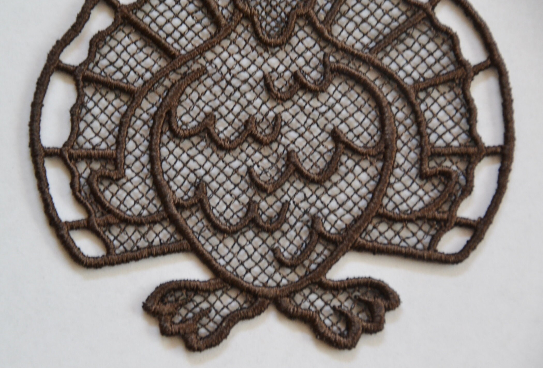 Turkey Freestanding Lace Ornament, Machine Embroidered Applique, Turkey ...