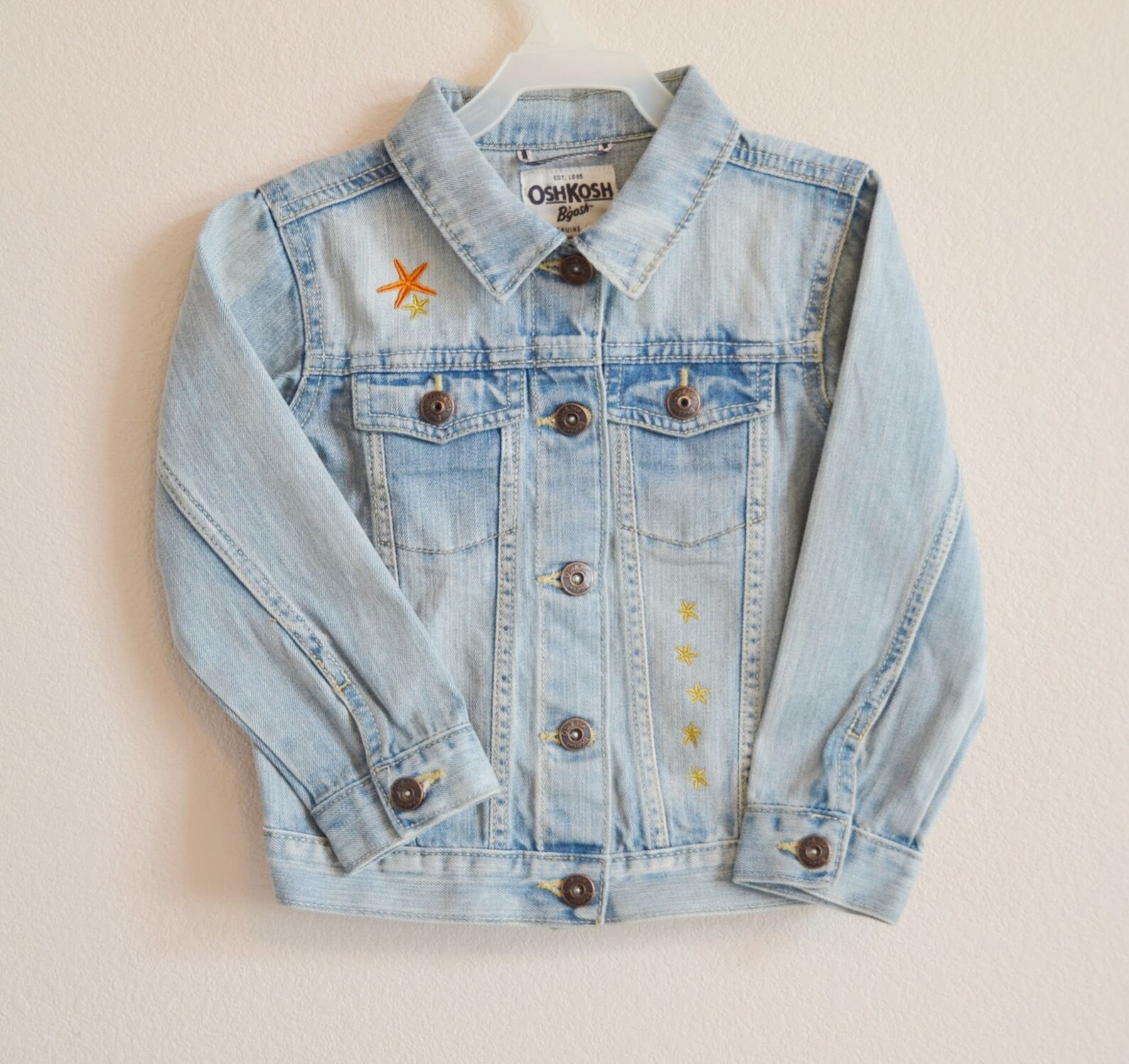 Pipsqueak Pufferfish Denim Jacket, Embroidered Pufferfish, Denim Jacket ...