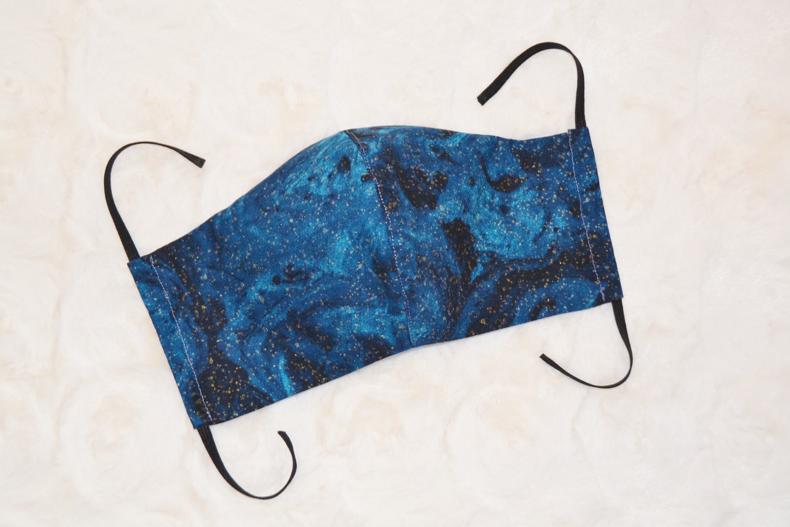Washable Blue Sparkle Face Mask Cotton Mask Filter Mask - Etsy