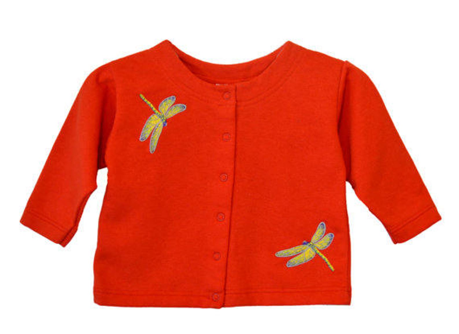 Dragonfly Embroidered Jacket, Yellow Dragonfly, Red Jacket, Dragonfly ...