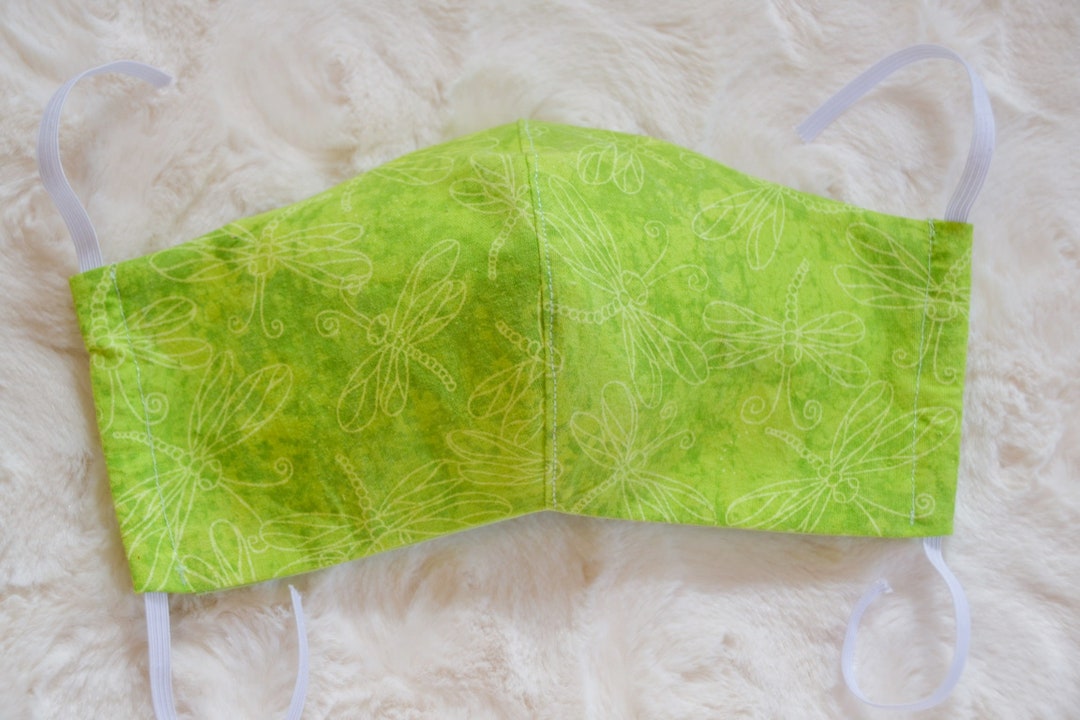 Washable Dragonfly Face Mask, Cotton Mask, Filter Mask, Face Protector ...