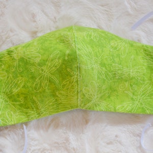 Washable Dragonfly Face Mask, Cotton Mask, Filter Mask, Face Protector ...