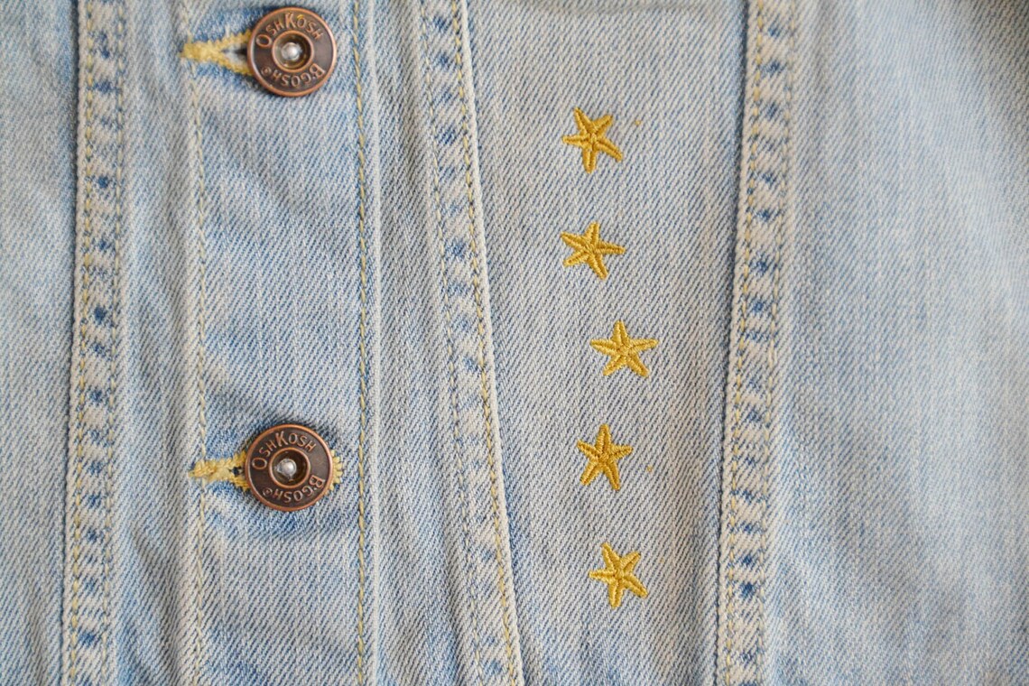 Pipsqueak Pufferfish Denim Jacket Embroidered Pufferfish - Etsy