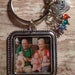 Square Photo Key Chain With Charms for Family Friends Daughter Mother ...