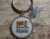 Personalized Bus Driver Key Chain With Charm - Etsy