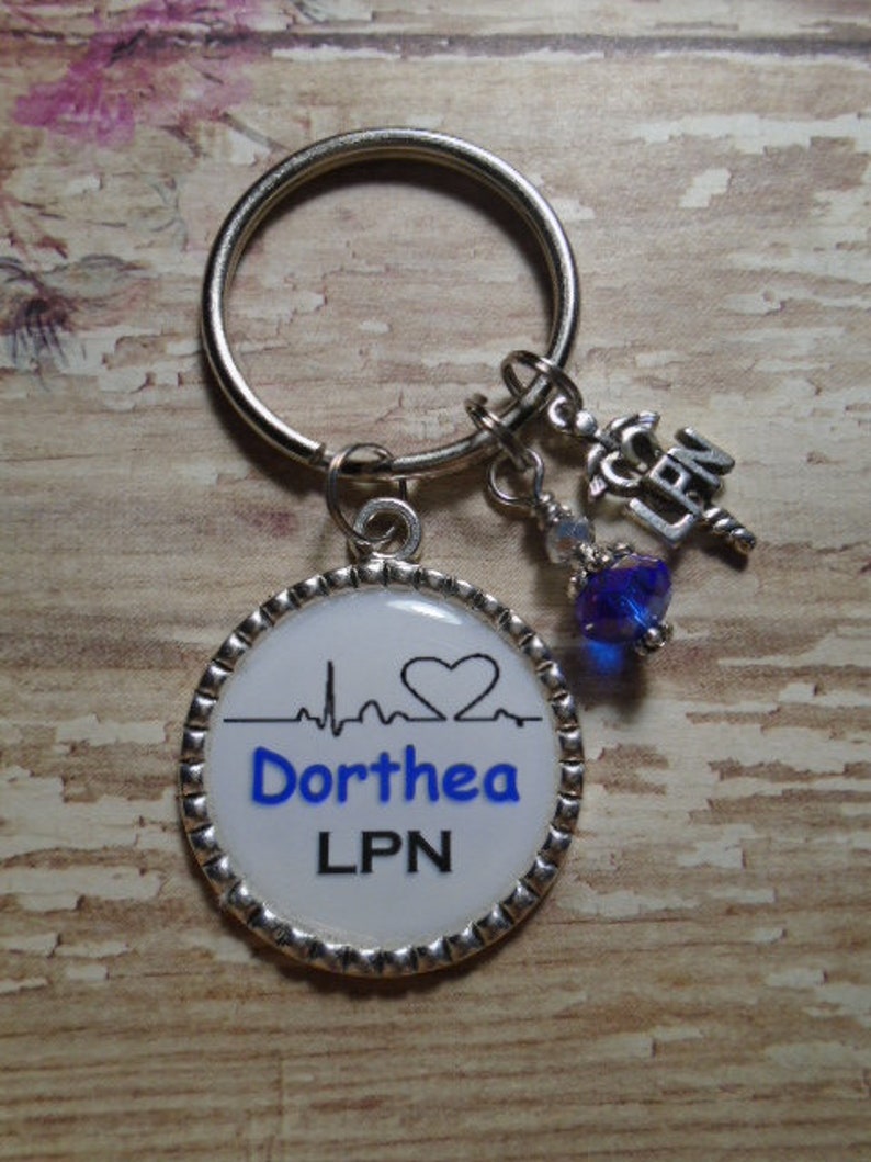 Personalized Nurse Key Chain With Charms - Etsy