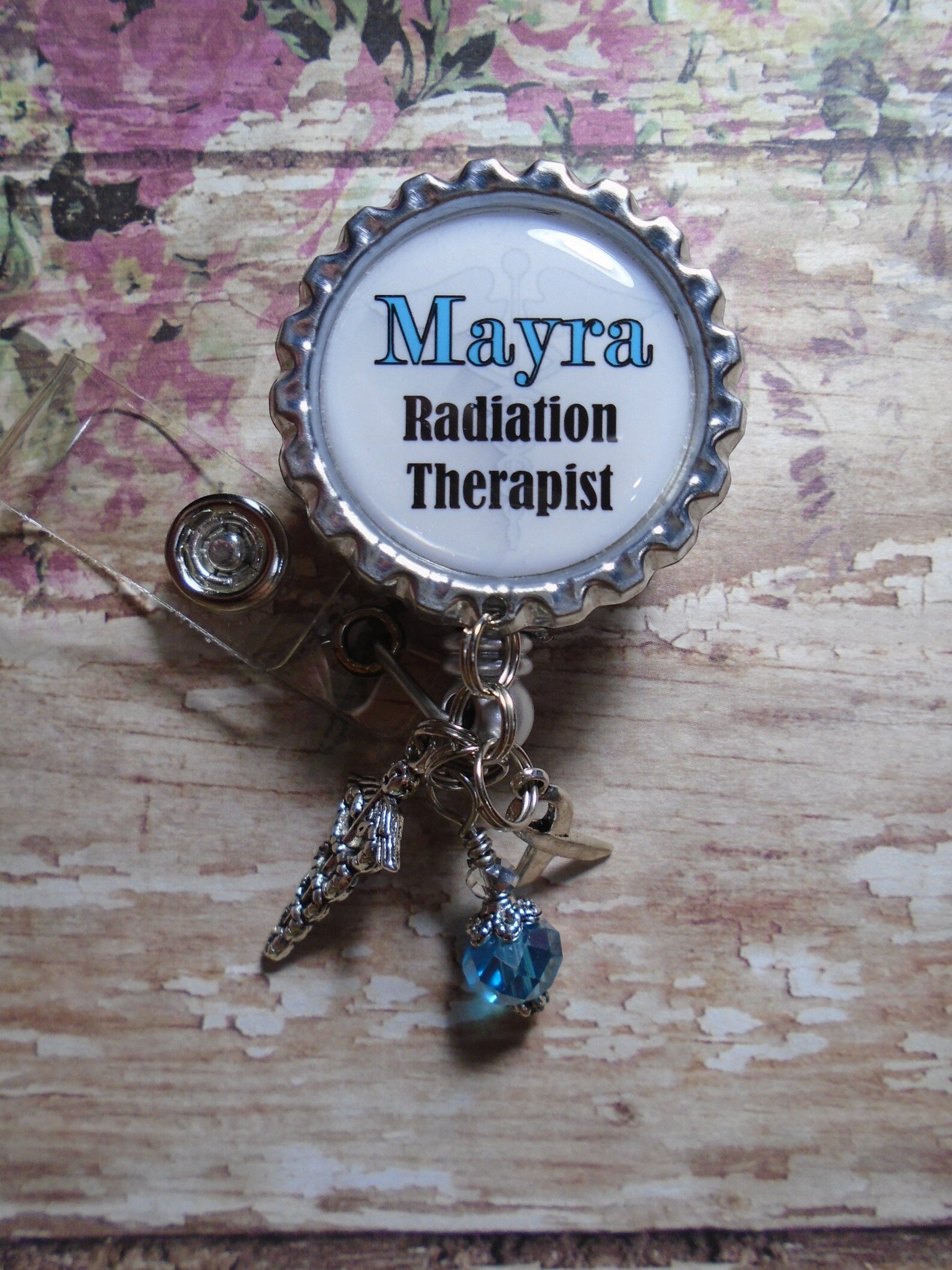 Personalized Radiation Therapist Badge Reel With Charms - Etsy