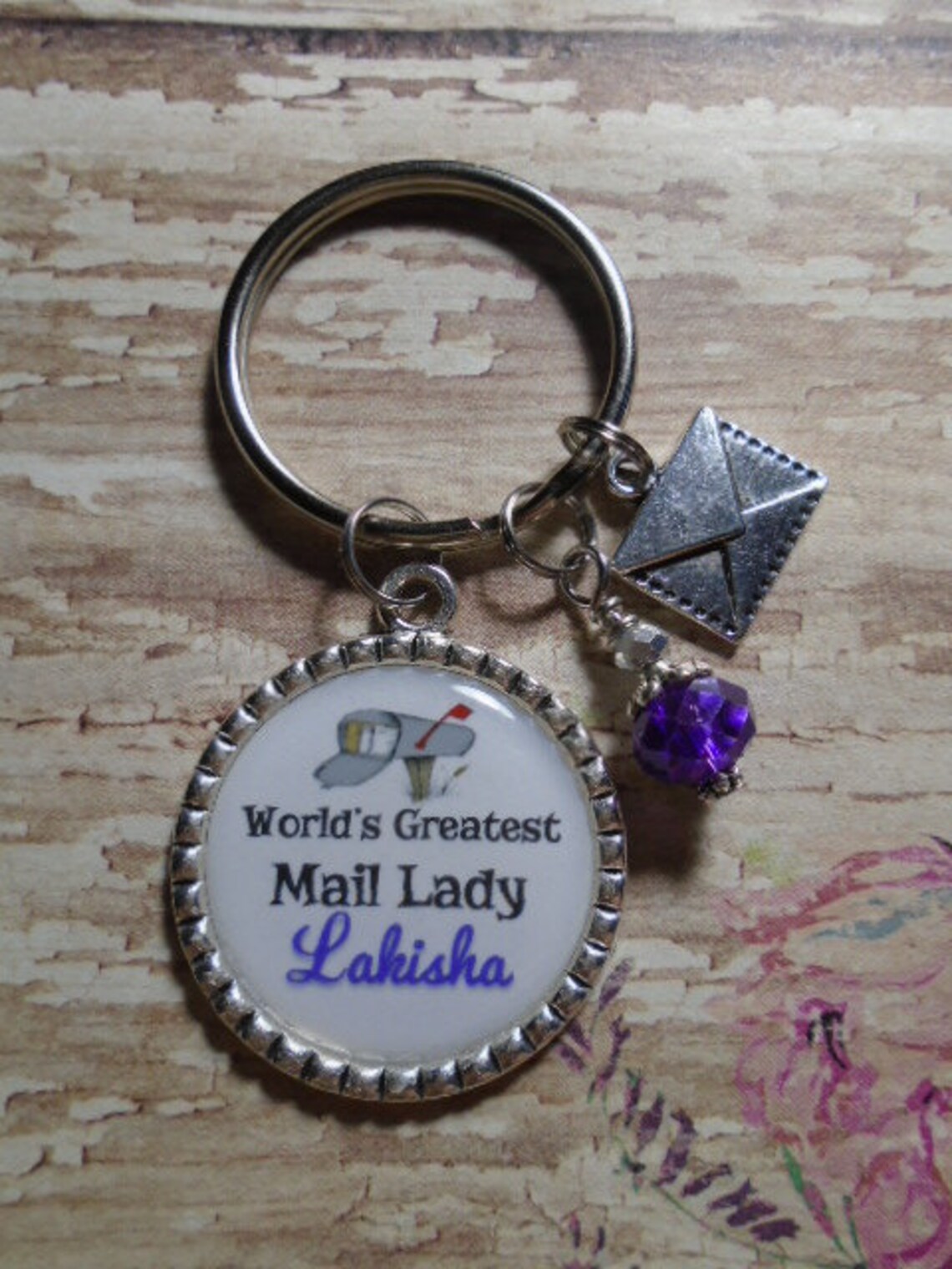 Personalized World's Greatest Mail Man/mail Lady Key Chain | Etsy