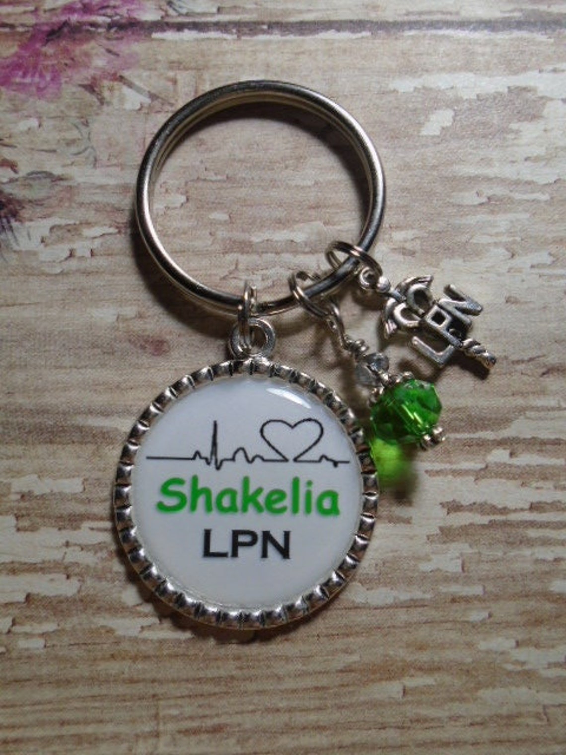 Personalized Nurse Key Chain With Charms - Etsy