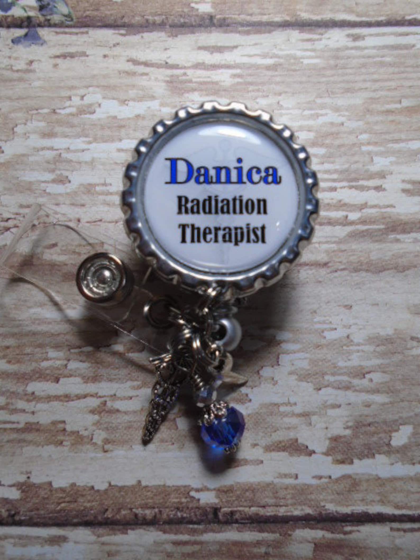 Personalized Radiation Therapist Badge Reel With Charms - Etsy