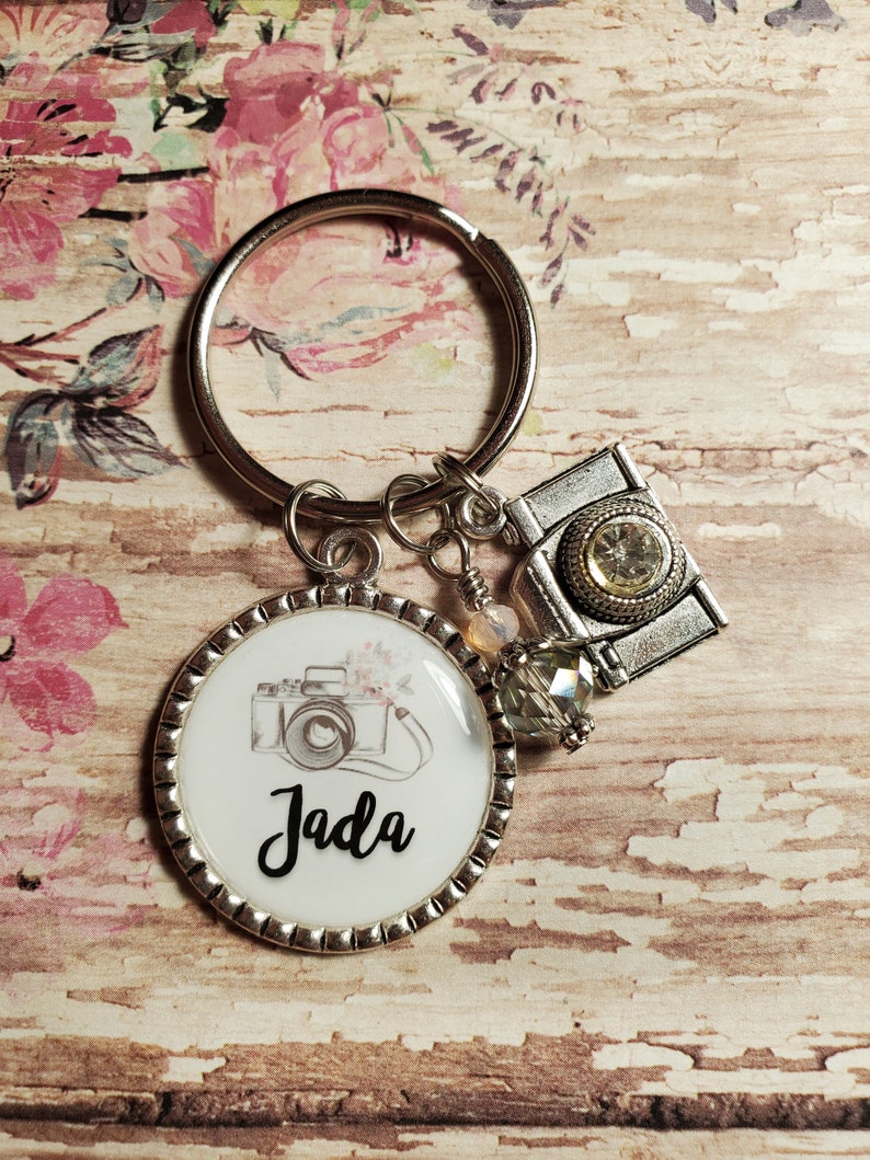 Personalized Camera Photographer Key Chain With Charms - Etsy