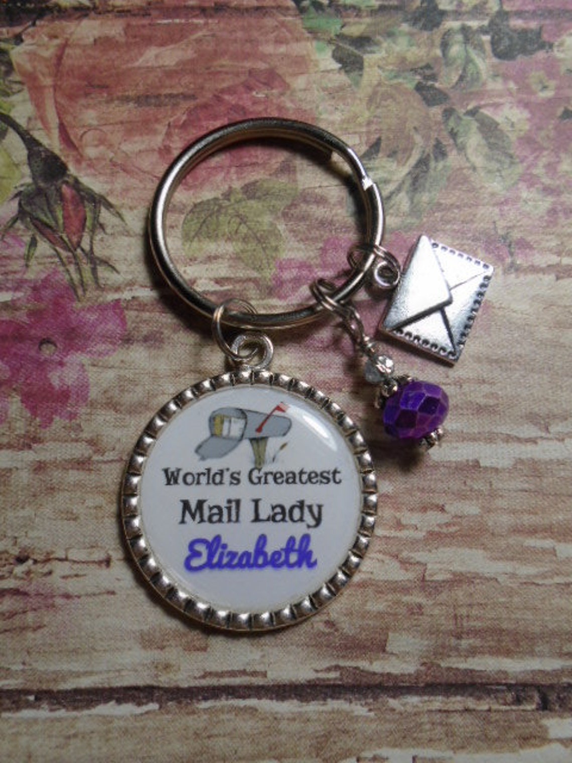 Personalized World's Greatest Mail Man/mail Lady Key Chain | Etsy