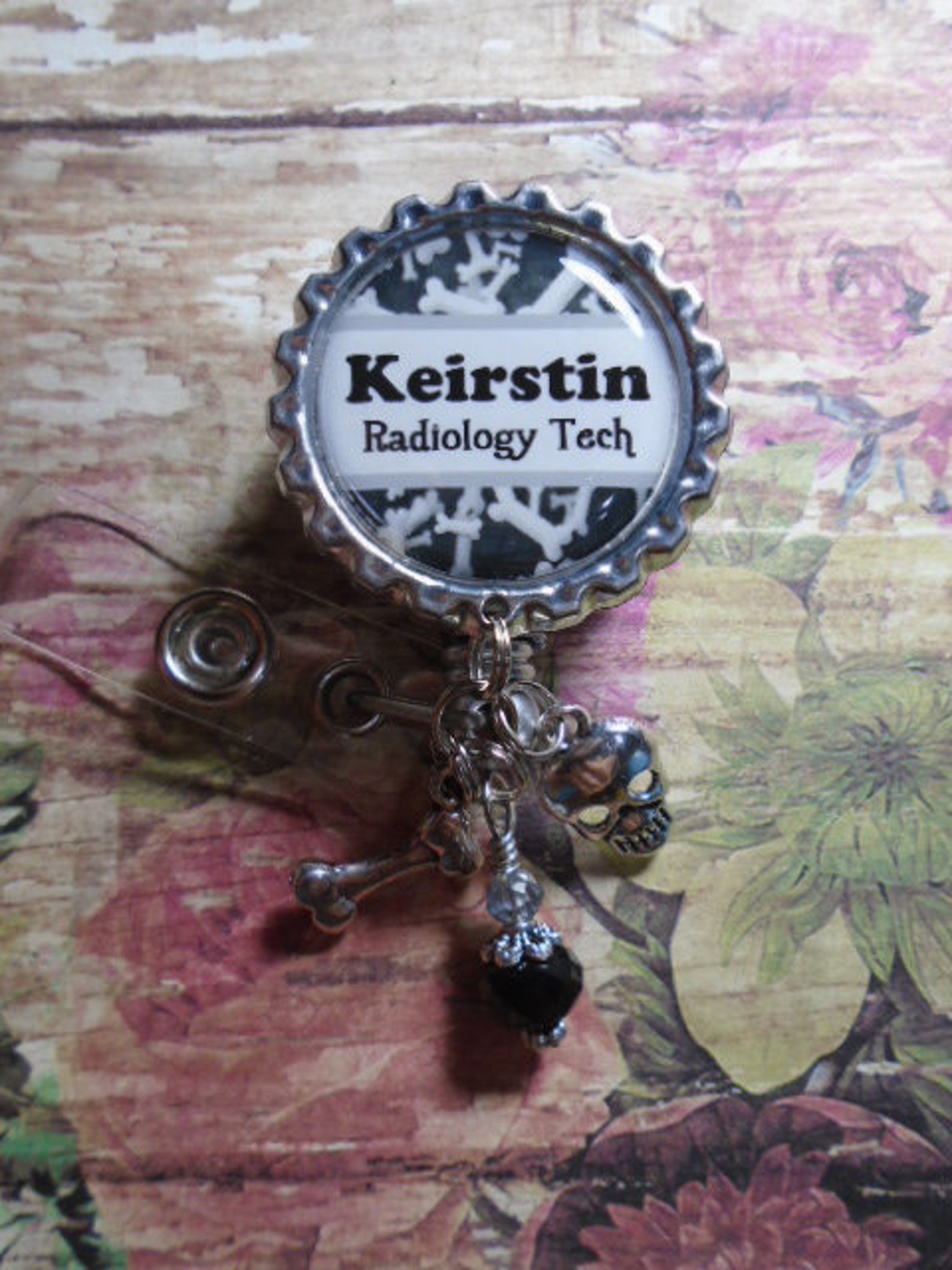 Personalized Radiology Badge Reel With Charms - Etsy