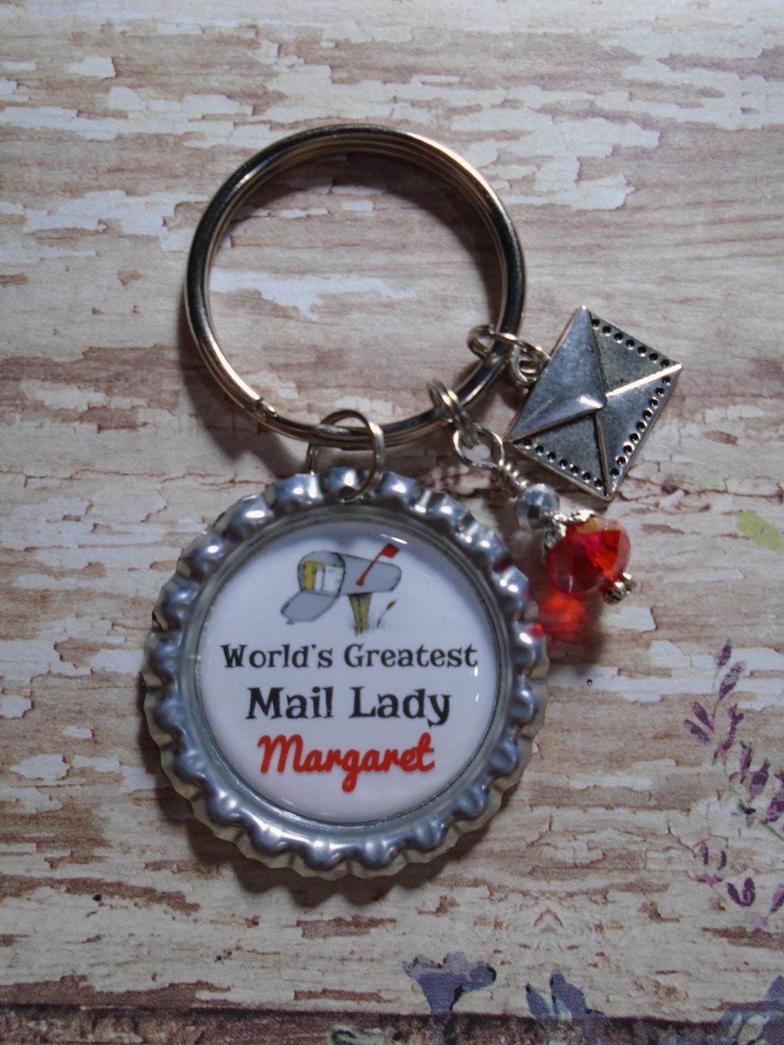 Personalized World's Greatest Mail Man/Mail Lady key chain | Etsy