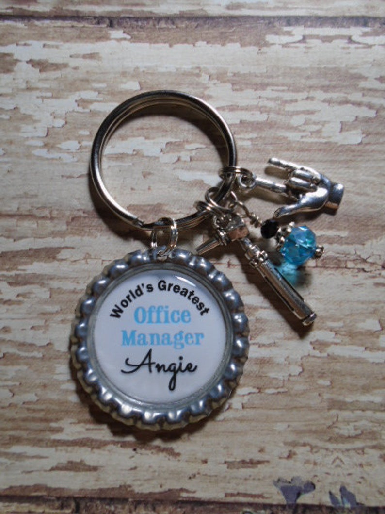 Personalized World's Greatest Office Manager Key Chain - Etsy