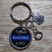 Personalized Police Officer Keychain With Charms - Etsy