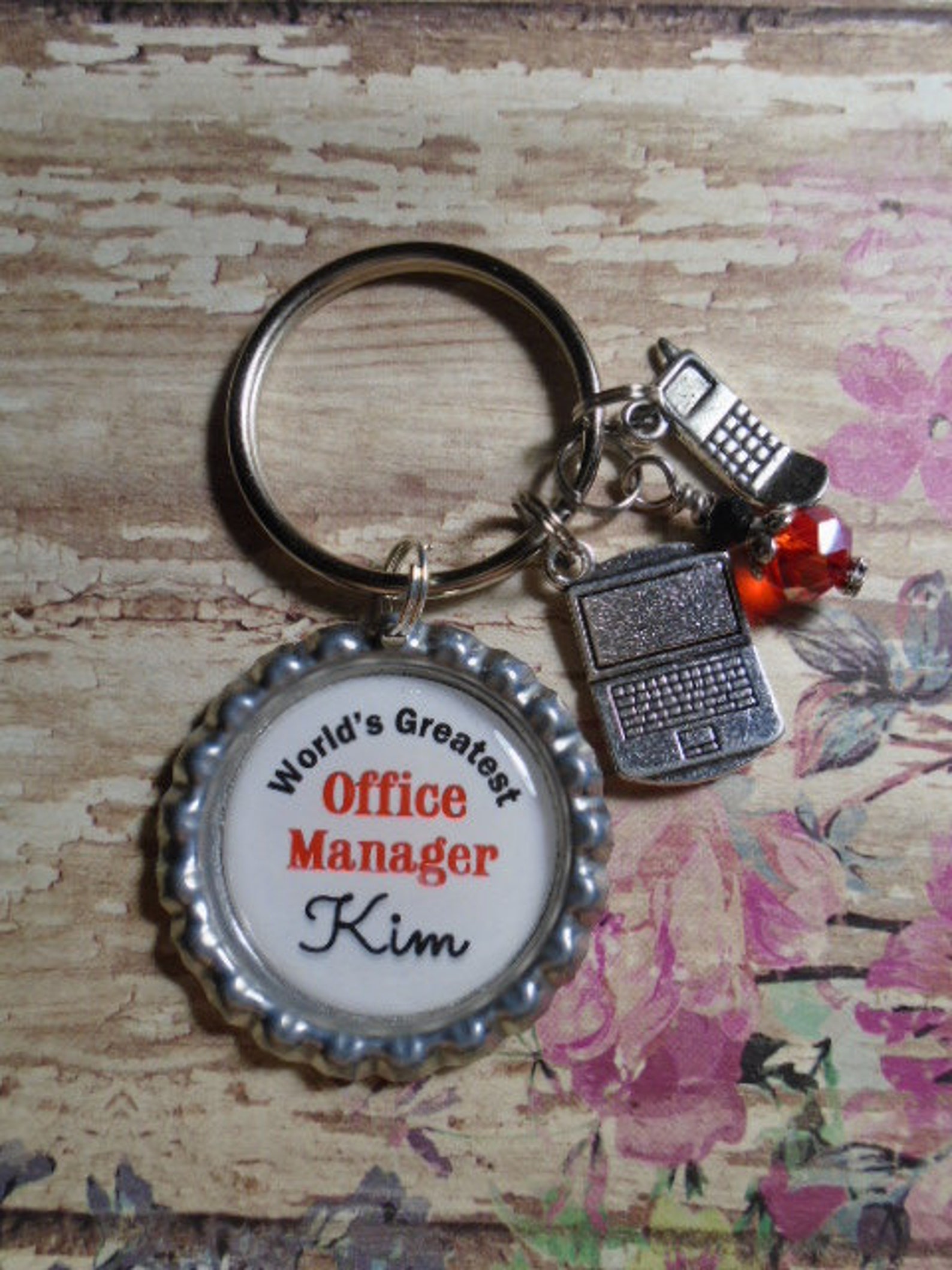 Personalized World's Greatest Office Manager Key Chain - Etsy