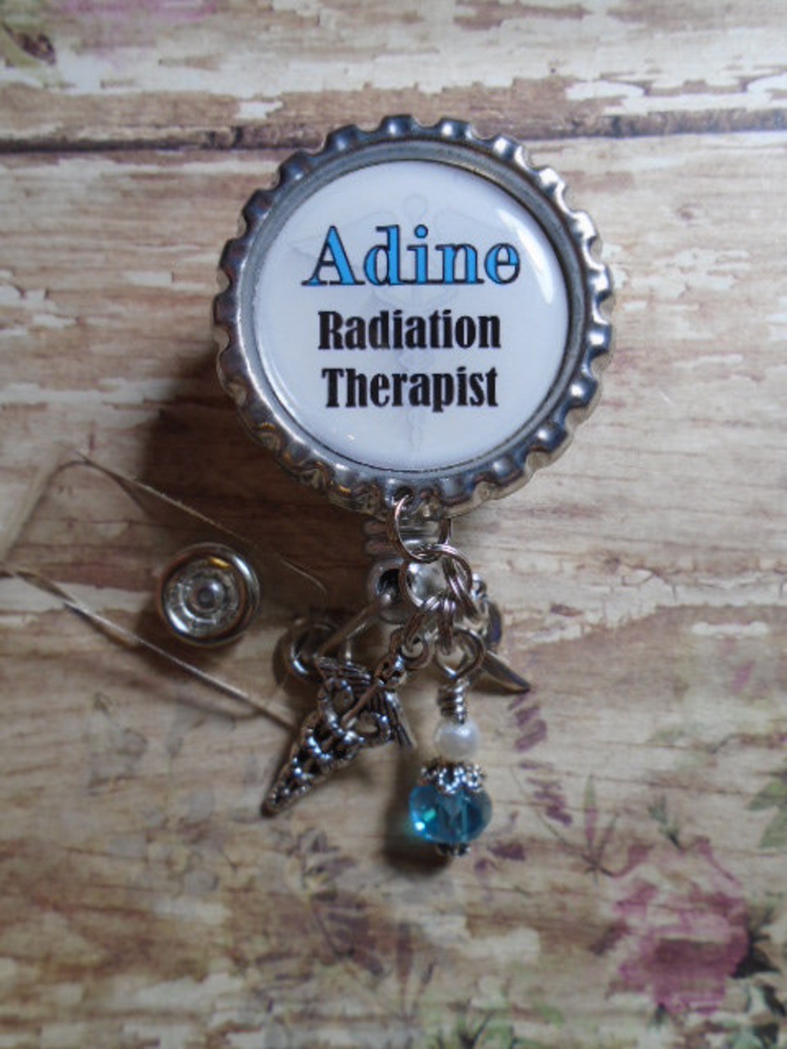 Personalized Radiation Therapist Badge Reel With Charms - Etsy