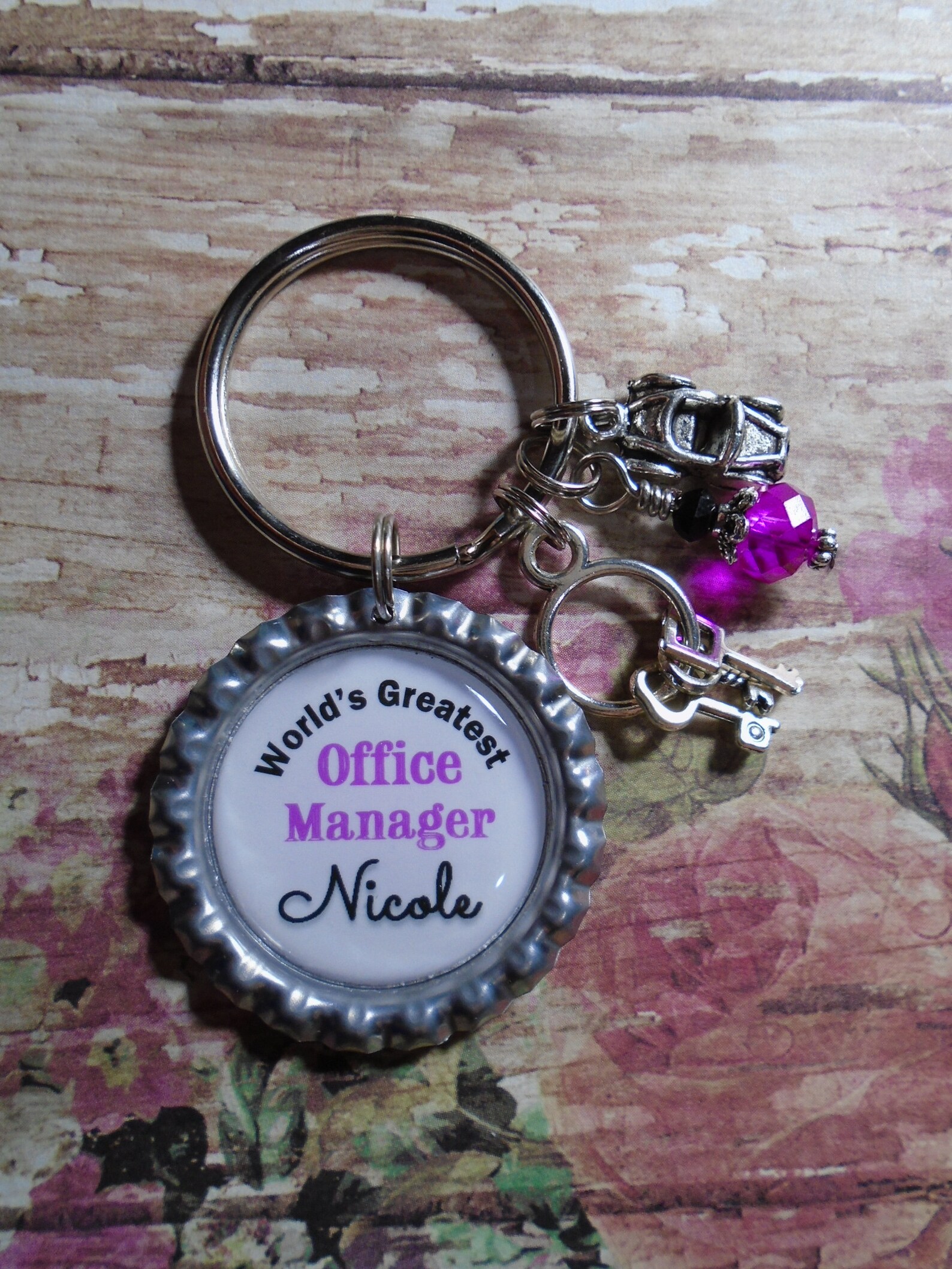 Personalized World's Greatest Office Manager Key Chain - Etsy