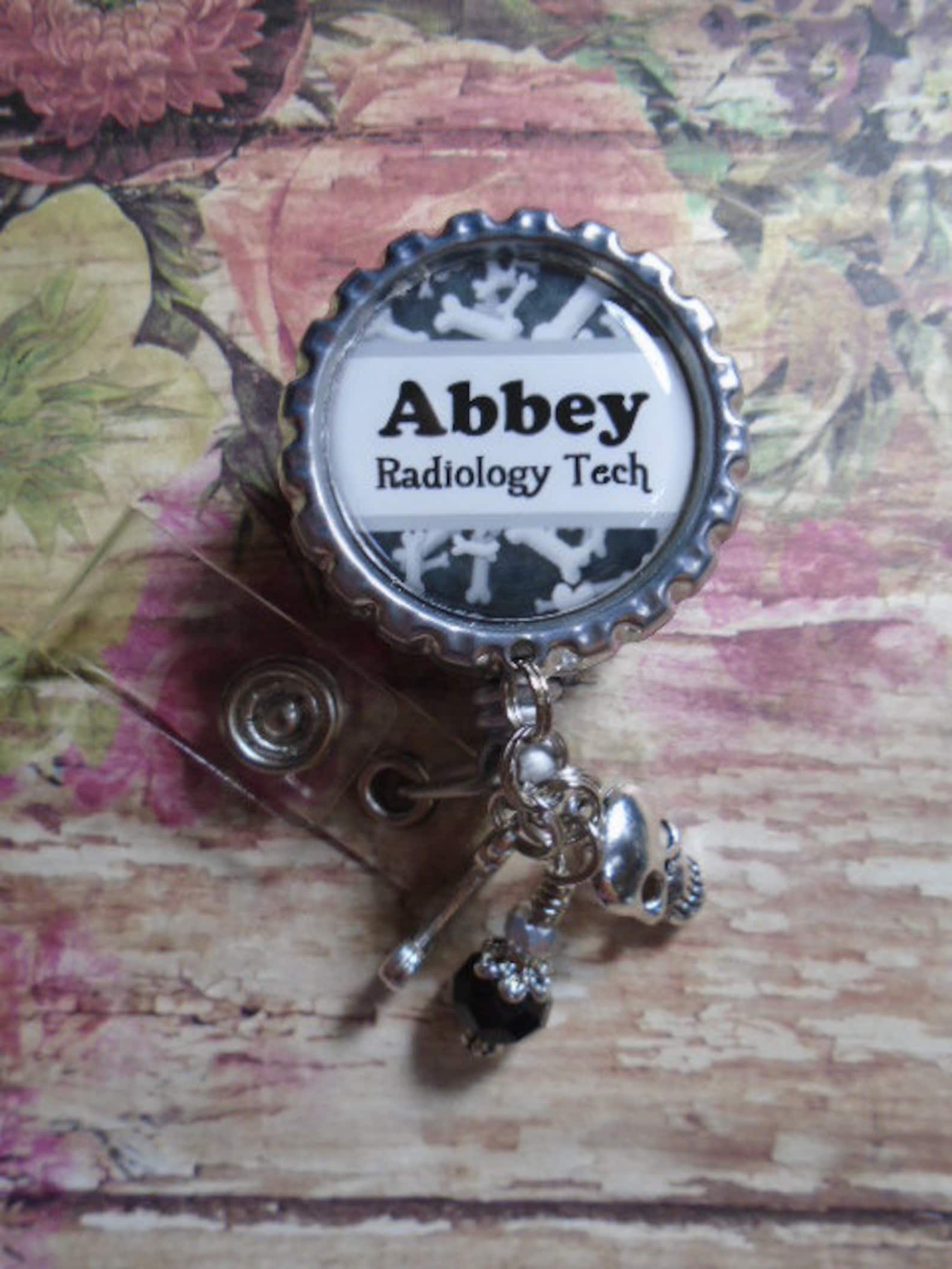Personalized Radiology Badge Reel With Charms - Etsy