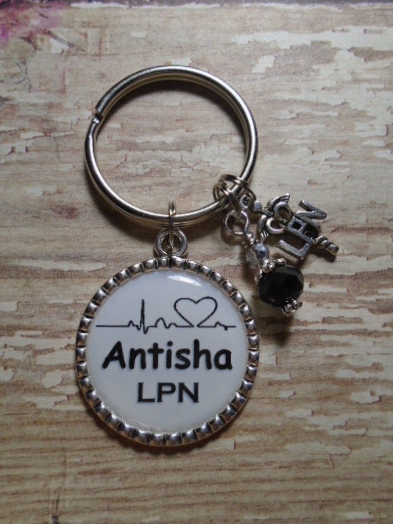 Personalized Nurse Key Chain With Charms - Etsy