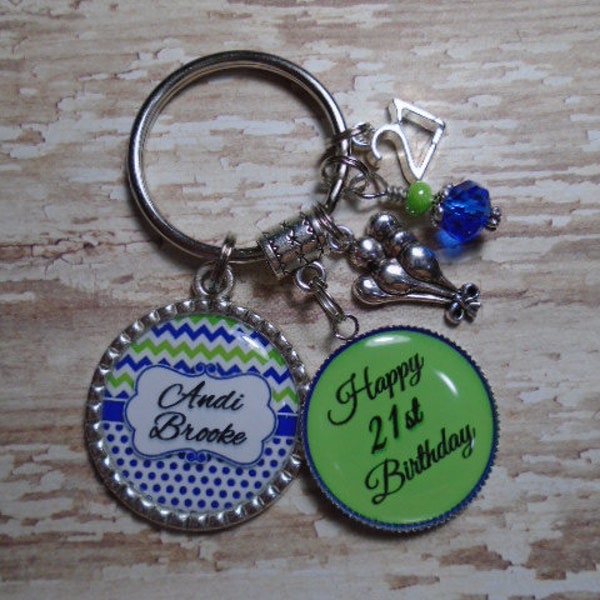 50th Birthday Key Chain - Etsy