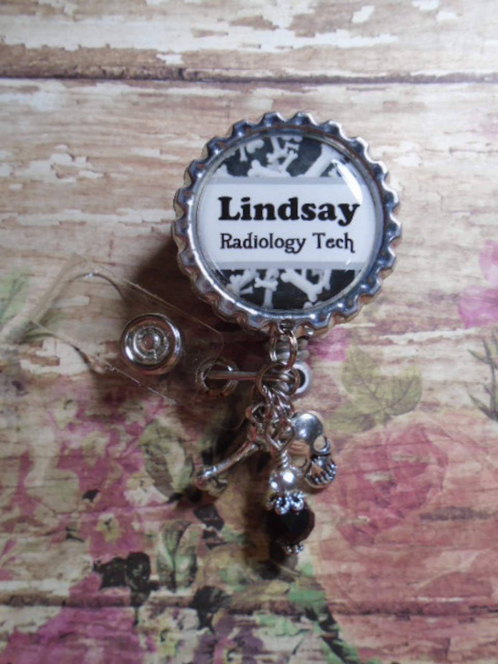 Personalized Radiology Badge Reel With Charms - Etsy