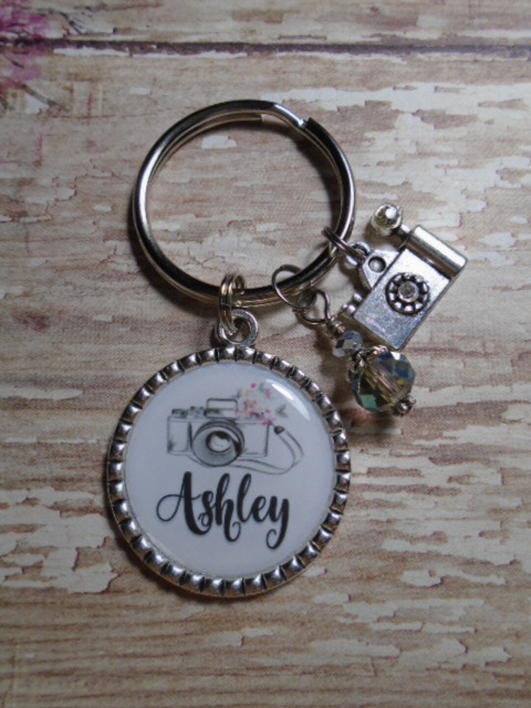 Personalized Camera Photographer Key Chain With Charms - Etsy