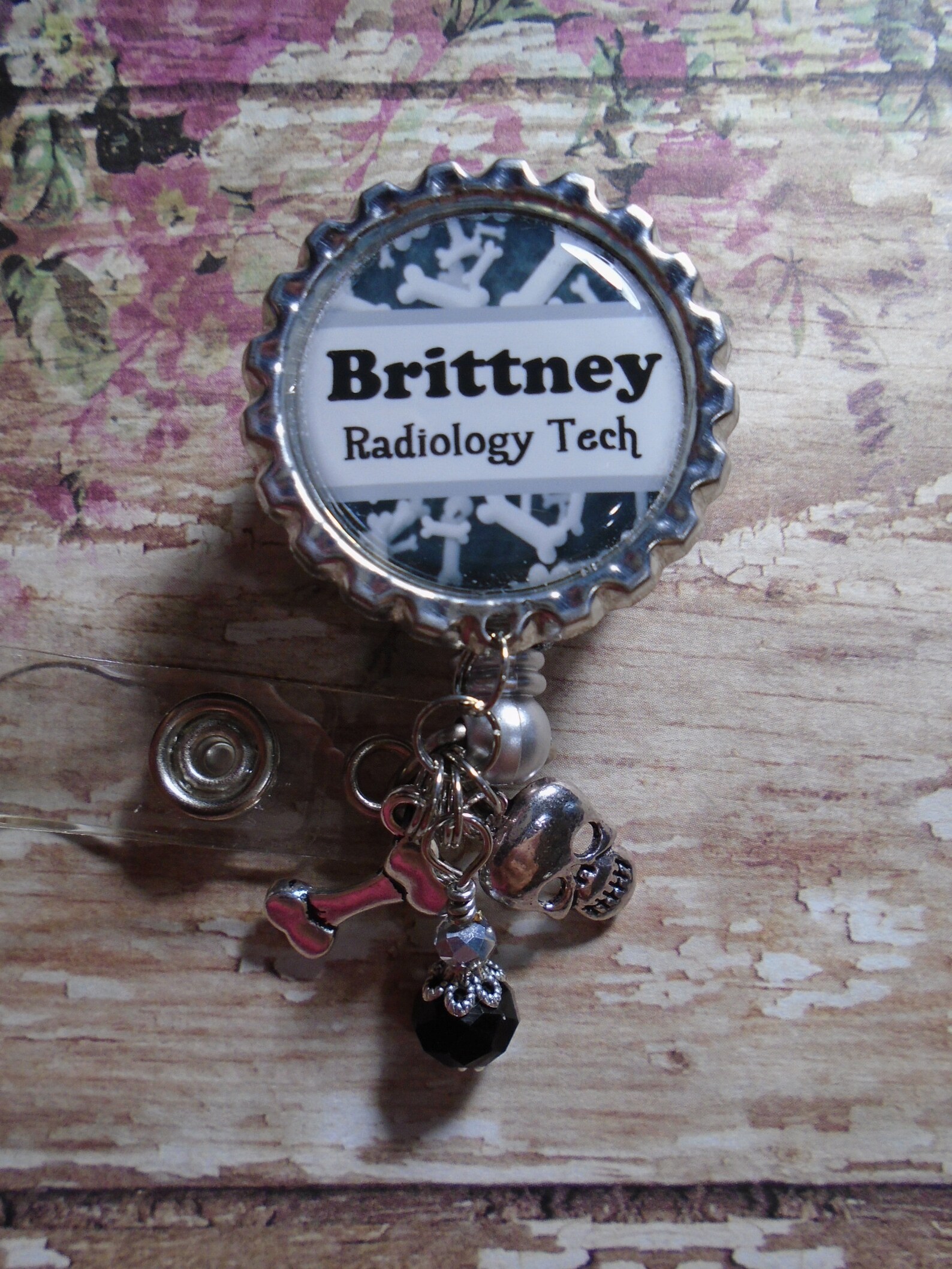 Personalized Radiology Badge Reel With Charms - Etsy