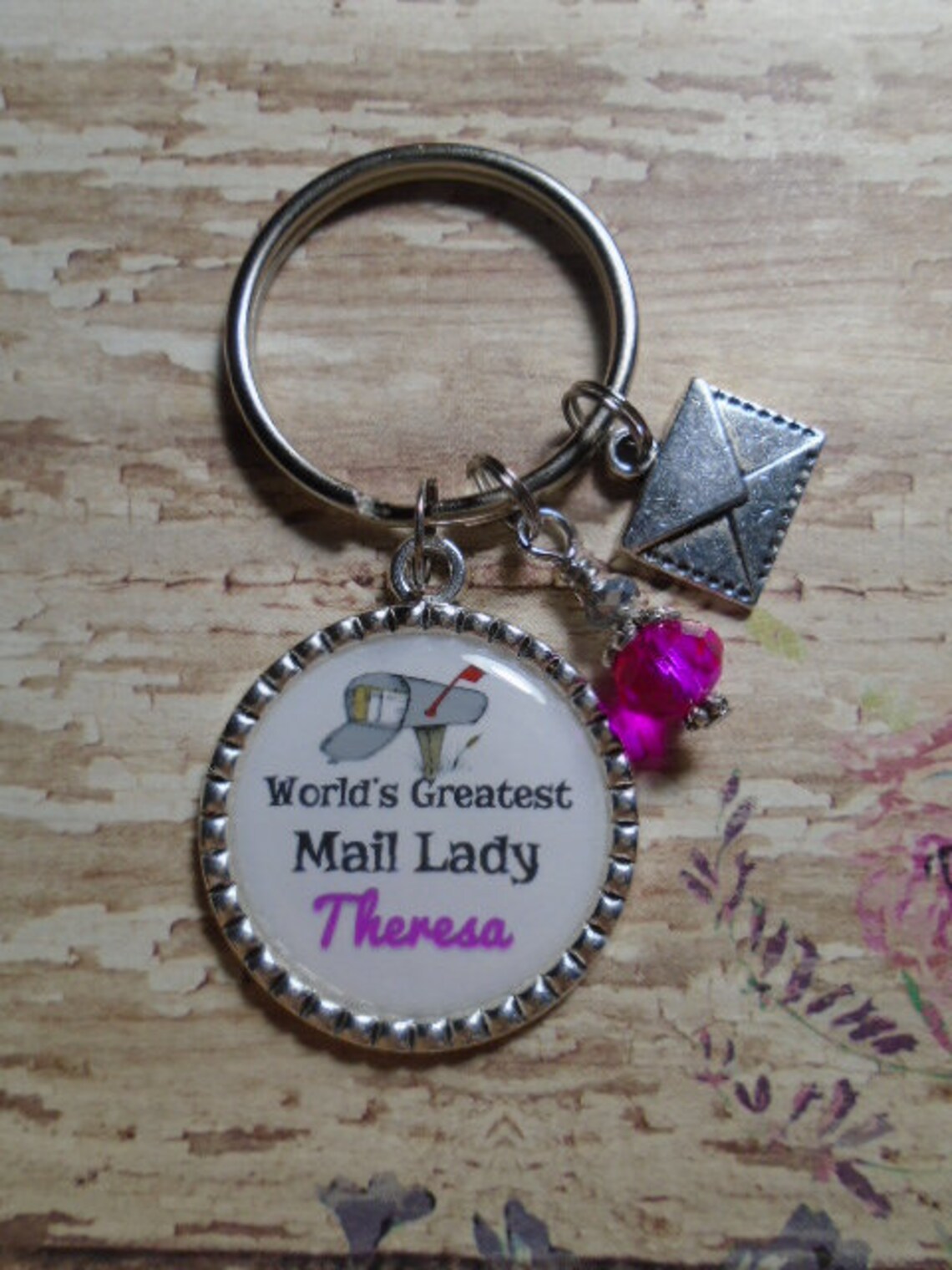 Personalized World's Greatest Mail Man/mail Lady Key Chain | Etsy